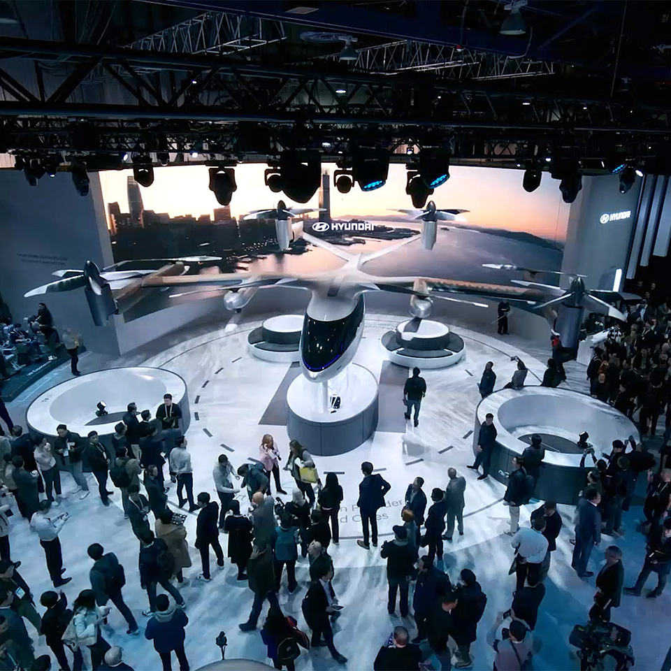 CES 2020 Time-lapse of How Hyundai Motor Built Its UAM Booth