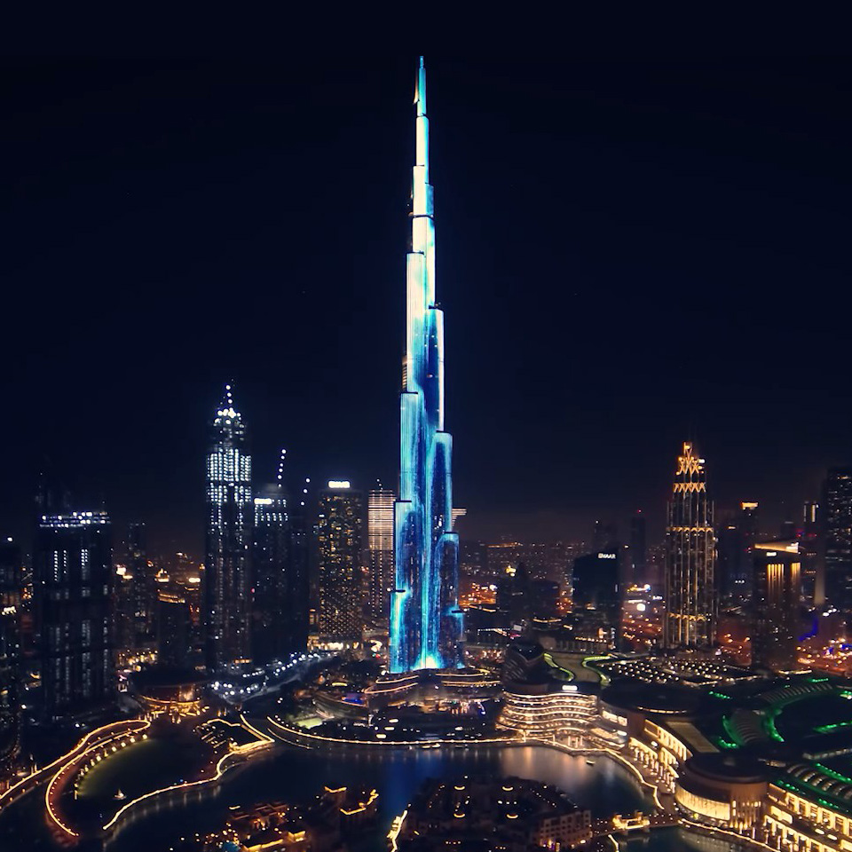 Burj Khalifa LED show | Kia