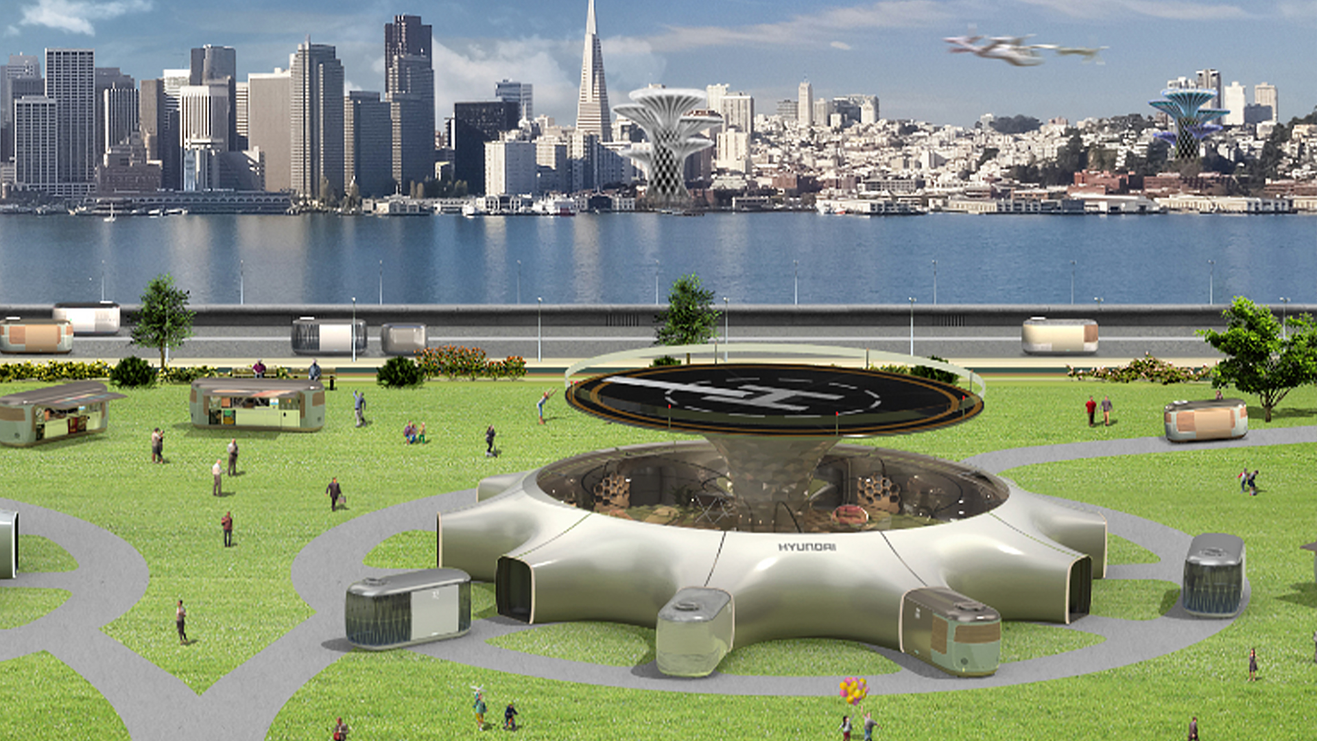 Hyundai Motor Presents Smart Mobility Solution ‘UAM-PBV-Hub’ to ...