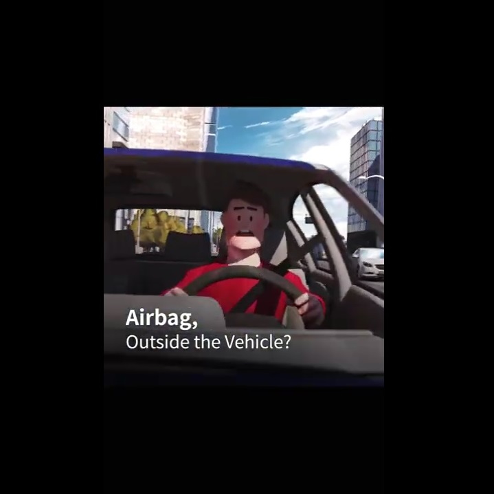 An Airbag, Outside the Vehicle? | Mobility Airbag | Hyundai Motor Group ...