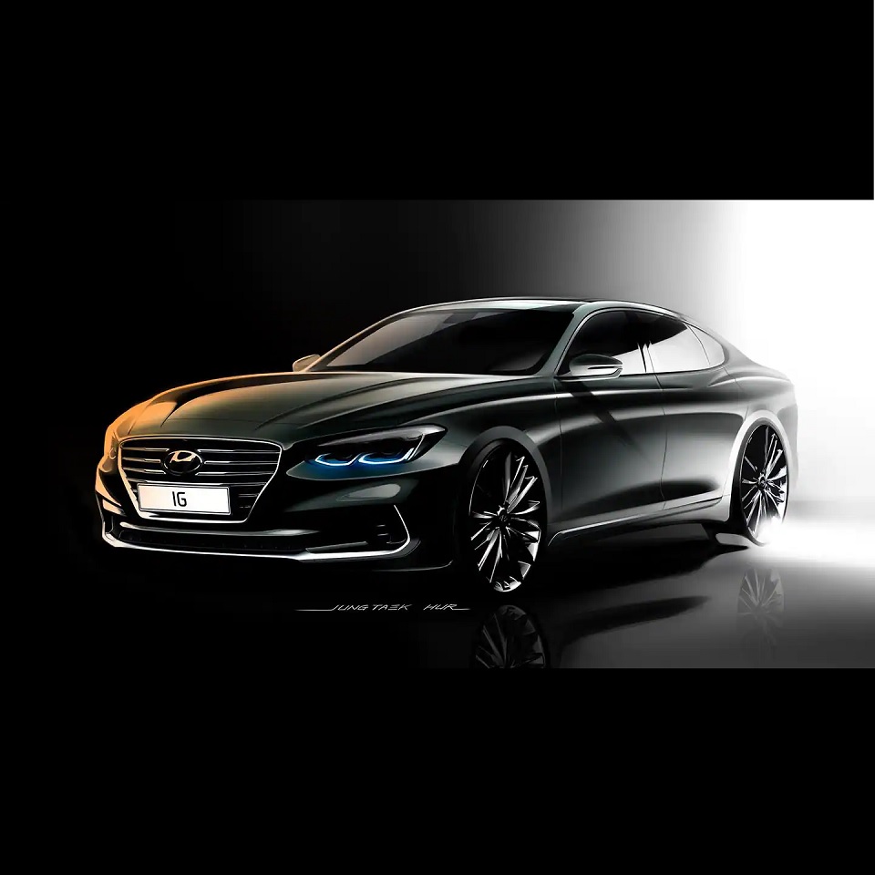 Hyundai Motor unveils first renderings of the All-new Azera