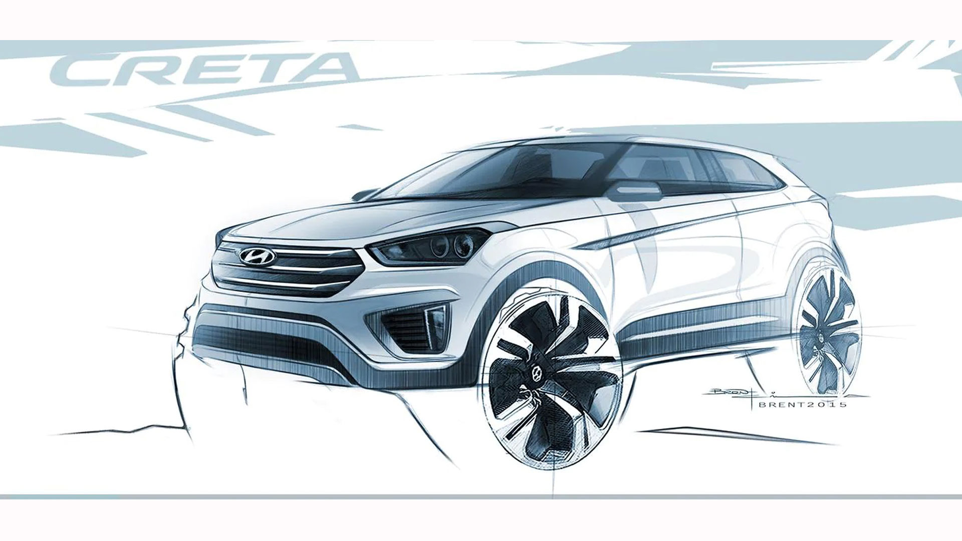 HYUNDAI MOTOR UNVEILS FIRST RENDERING OF CRETA SUB-COMPACT SUV